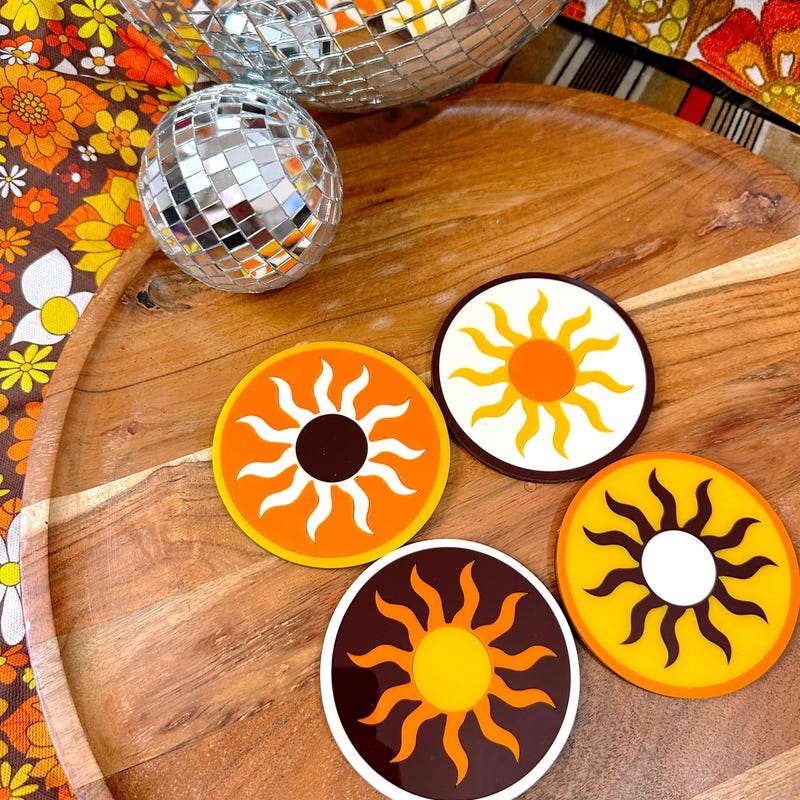 70s Coasters - Etsy
