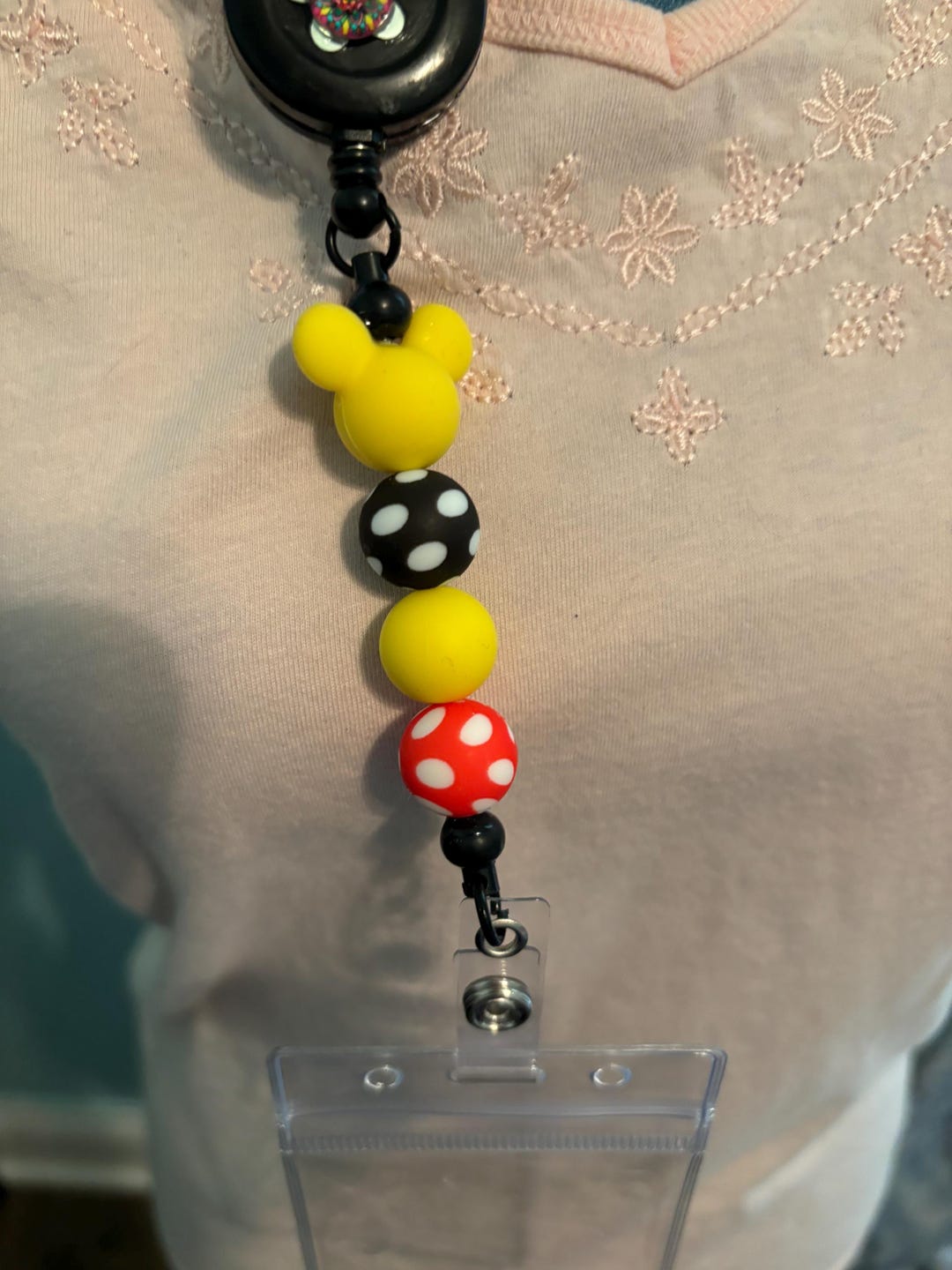 Yellow Mickey Mouse Id Badge Holder - Etsy