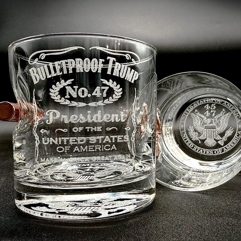 Trump Bulletproof Whiskey Glass - Etsy