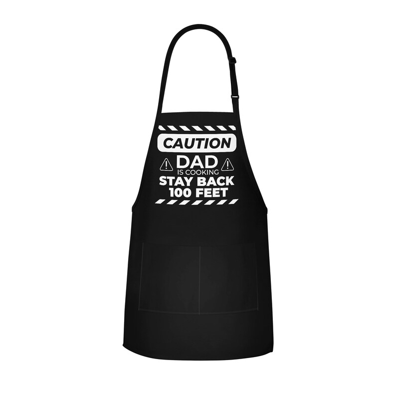 Funny Gift for Dad Caution Dad is Cooking Apron for Fathers - Etsy