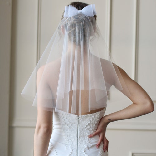 Double Layer Heart Veil - Etsy