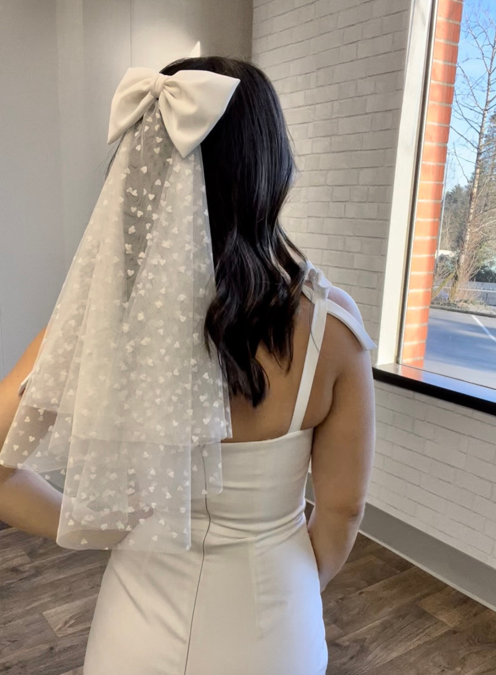 Double Layer Heart Veil - Etsy