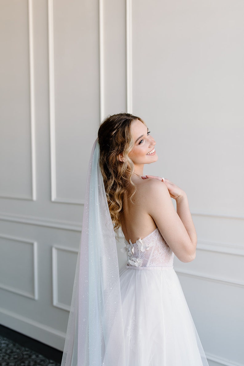 Rainbow Wedding Veil - Sparkly Pride Bridal Veil - Etsy