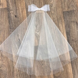 Double Layer Bow Veil - Etsy