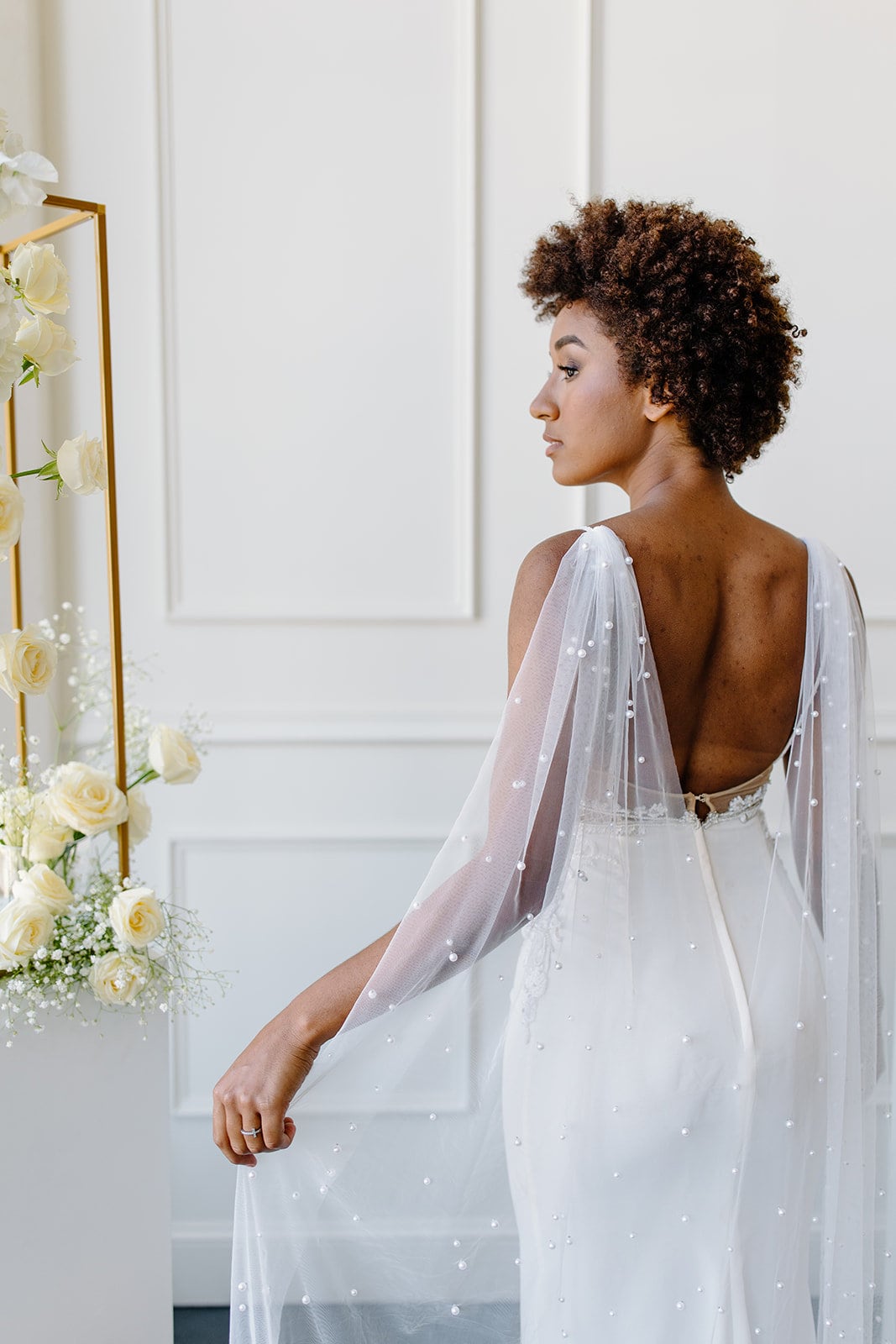 Bridal Pearl Cape Detachable Floor Length Wedding Cape - Etsy