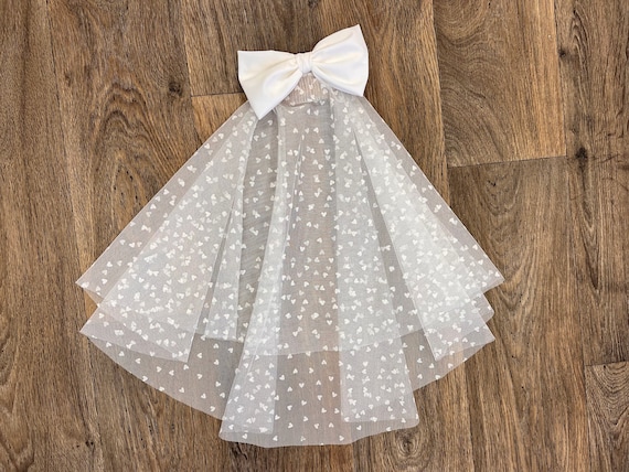 Double Layer Heart Veil | Etsy