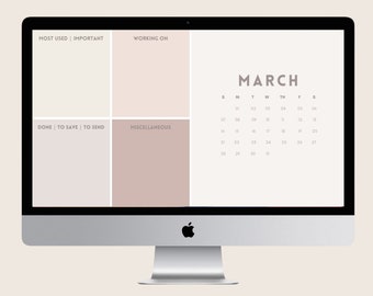 Organizational Desktop Wallpaper | Etsy