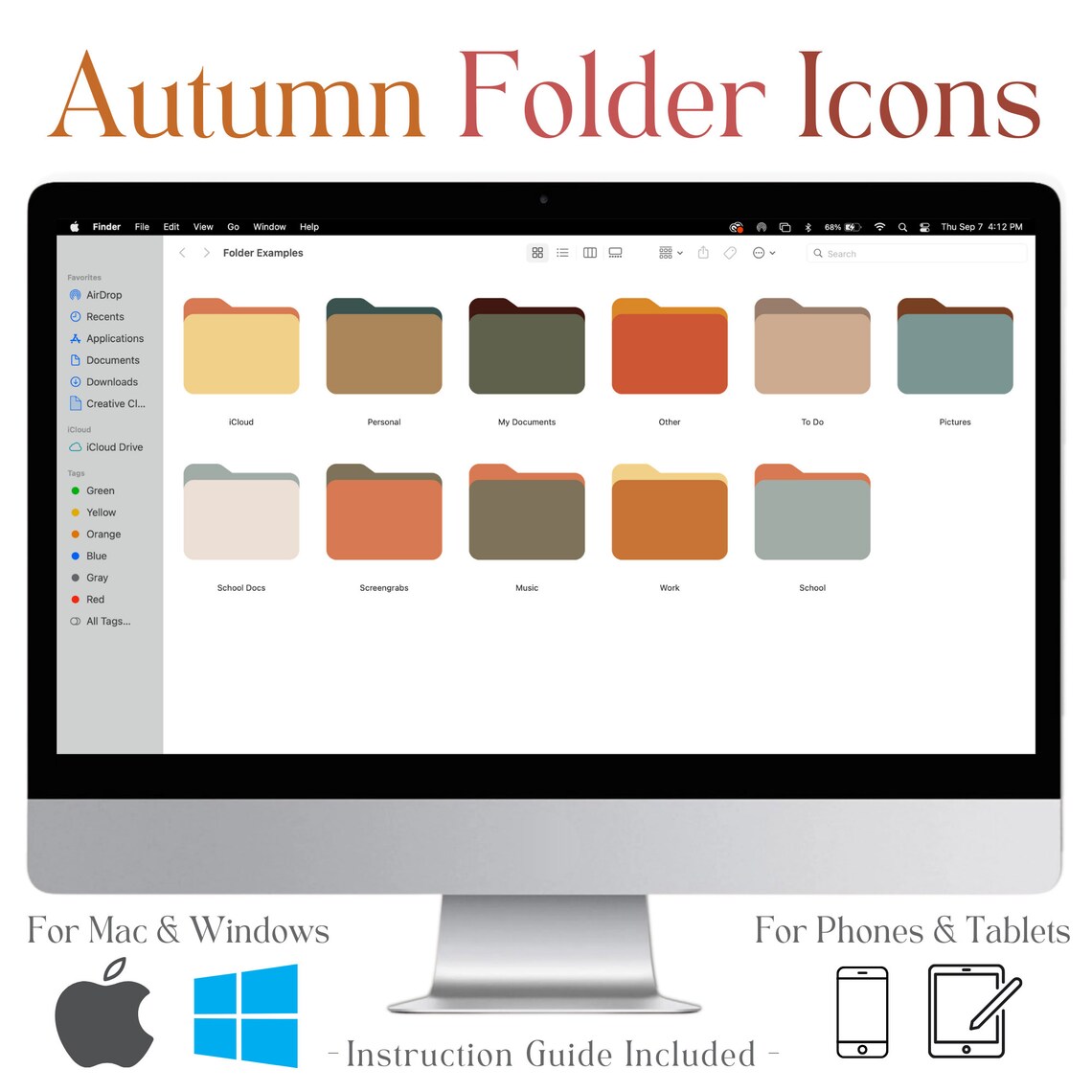 75 Folder Icons, Icons Bundle Pack, for Mac, Windows, PC, Desktop ...