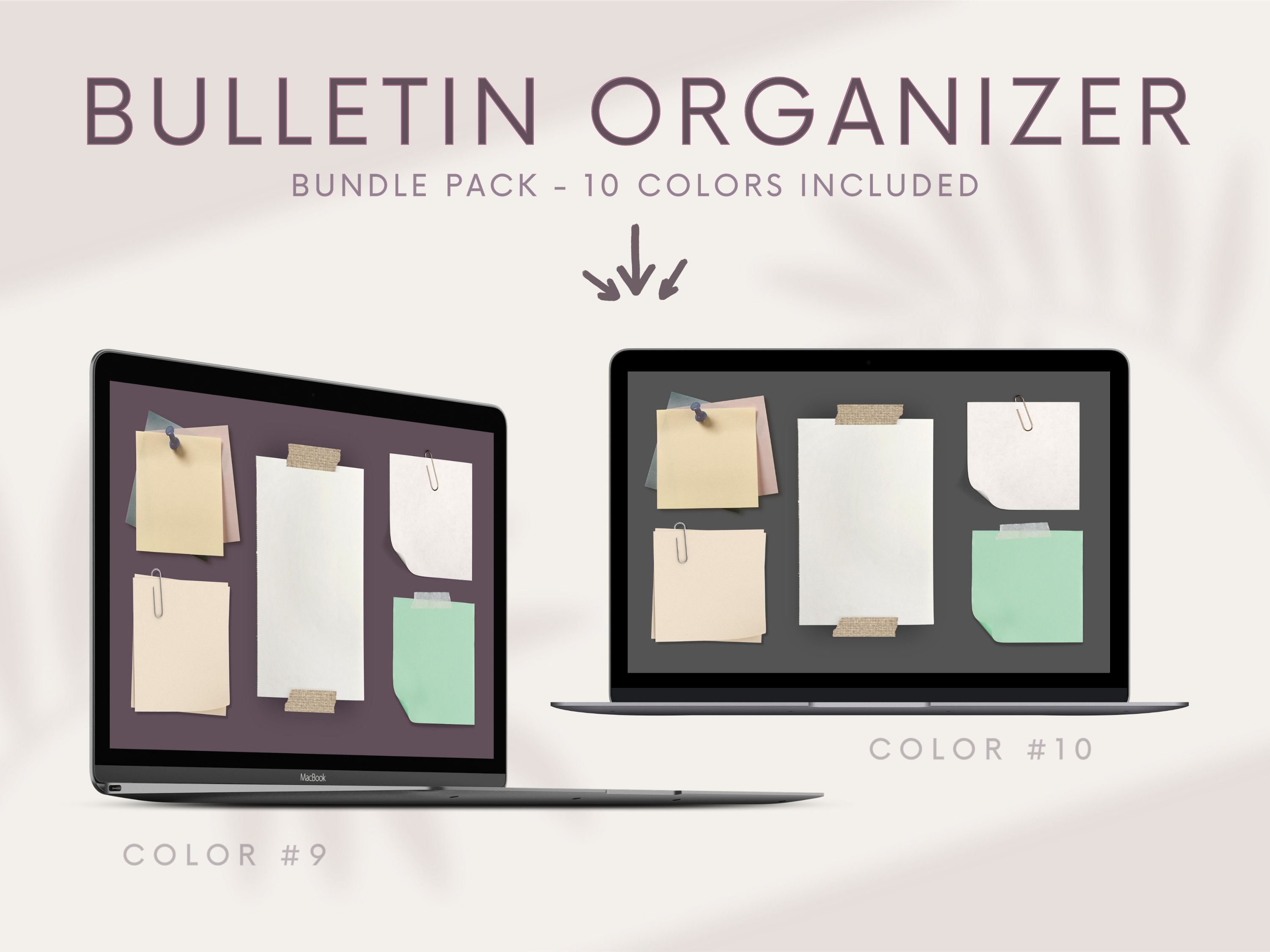 Desktop Wallpaper Bundle Pack, Bulletin Organizer, Computer Wallpaper ...