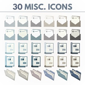 130 Icons for Mac, PC, Windows, Bundle Pack, Desktop Folder Icons, File ...