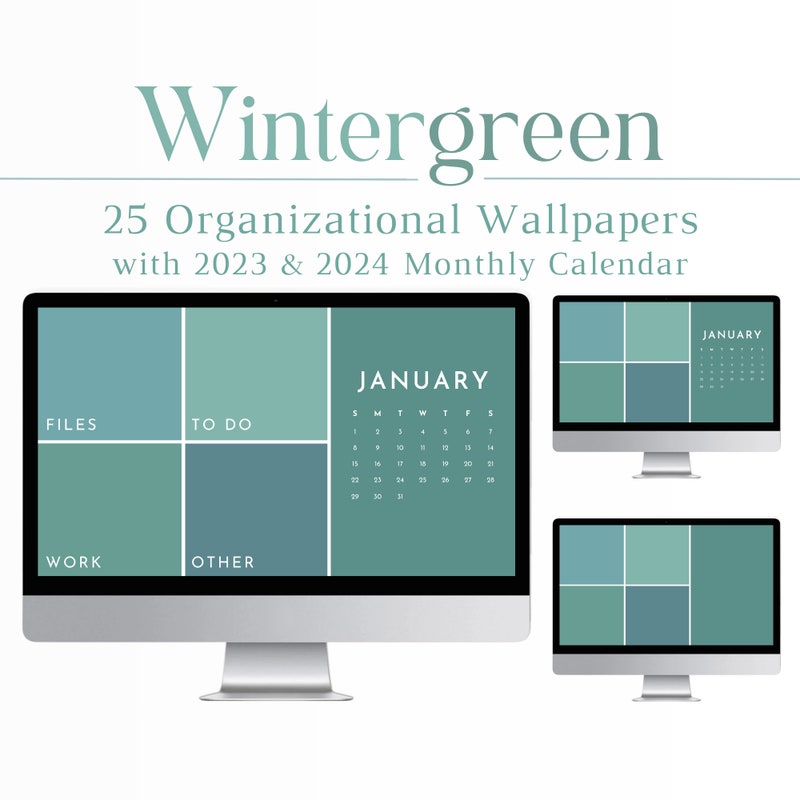 Desktop Organizer Wallpaper - Etsy