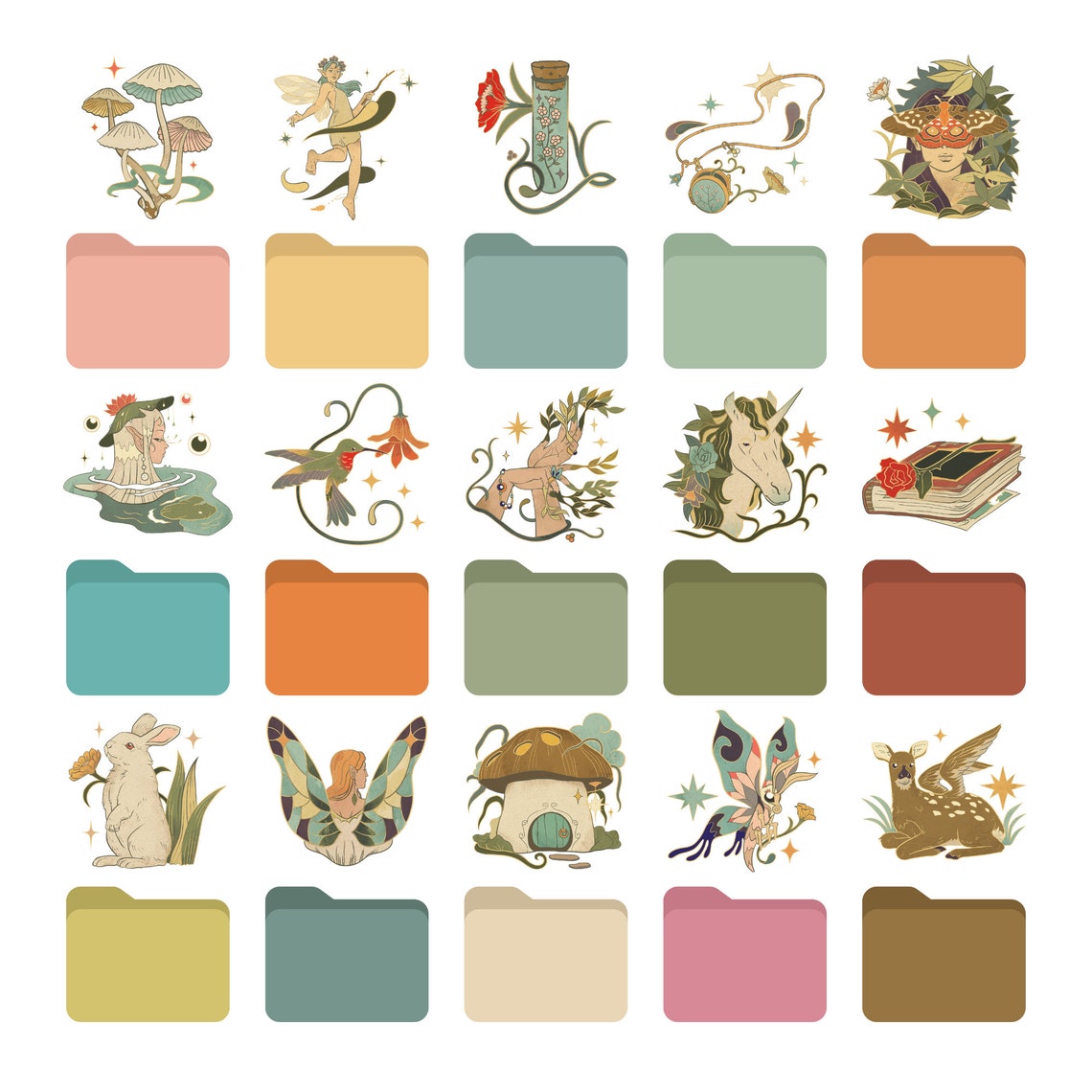 45 Cottagecore Icons, File Icons, Folder Icons, Mac, PC, Windows, Icons ...