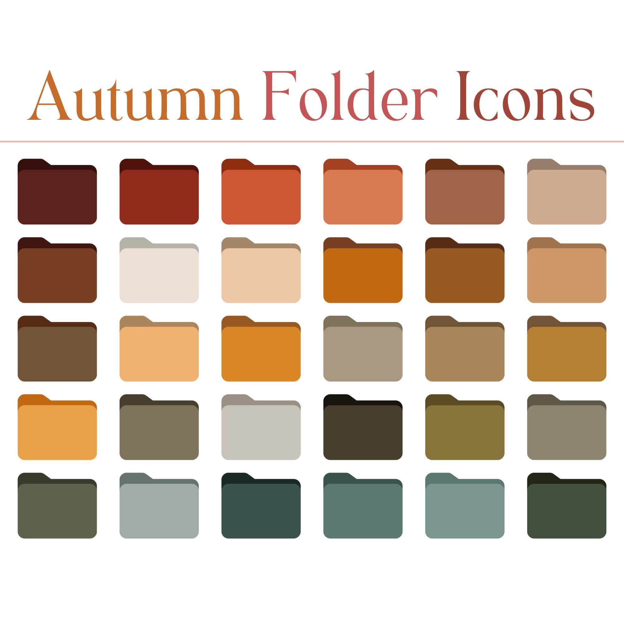 75 Folder Icons, Icons Bundle Pack, for Mac, Windows, PC, Desktop ...