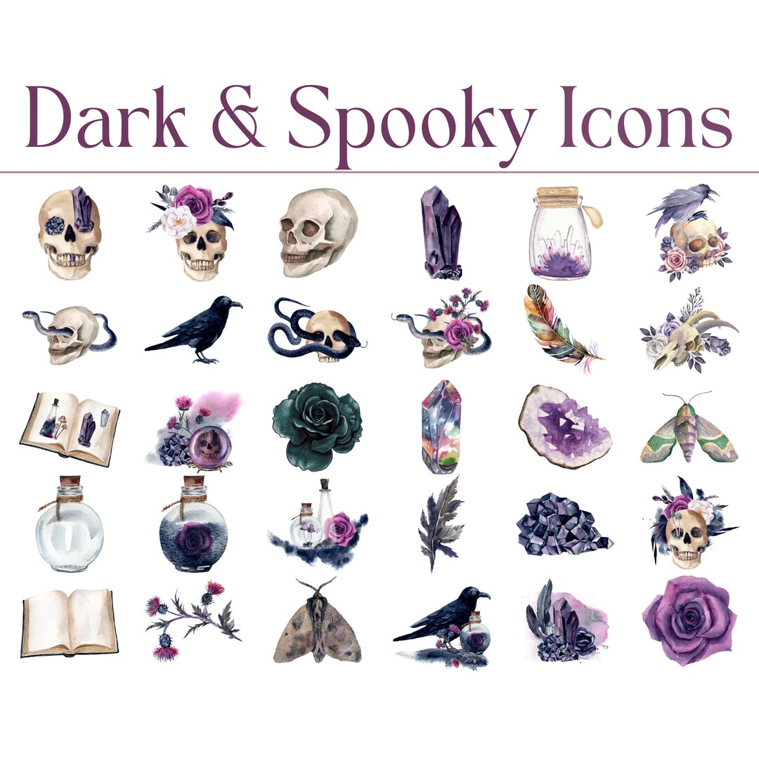 Bundle Pack, Dark Spooky Icons, Folder Icons, Files Icons, Mac, Windows ...