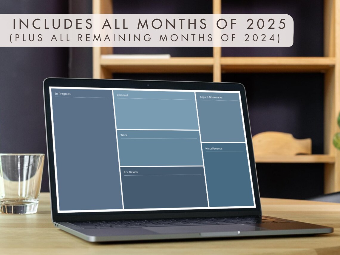 2026 Pretty Productive Wallpapers, Set of 8 Organizational Desktop ...