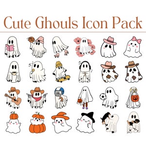 101 Cute Ghost Icons, Halloween, Spooky, Icons, Mac, Windows, PC, Ipad ...