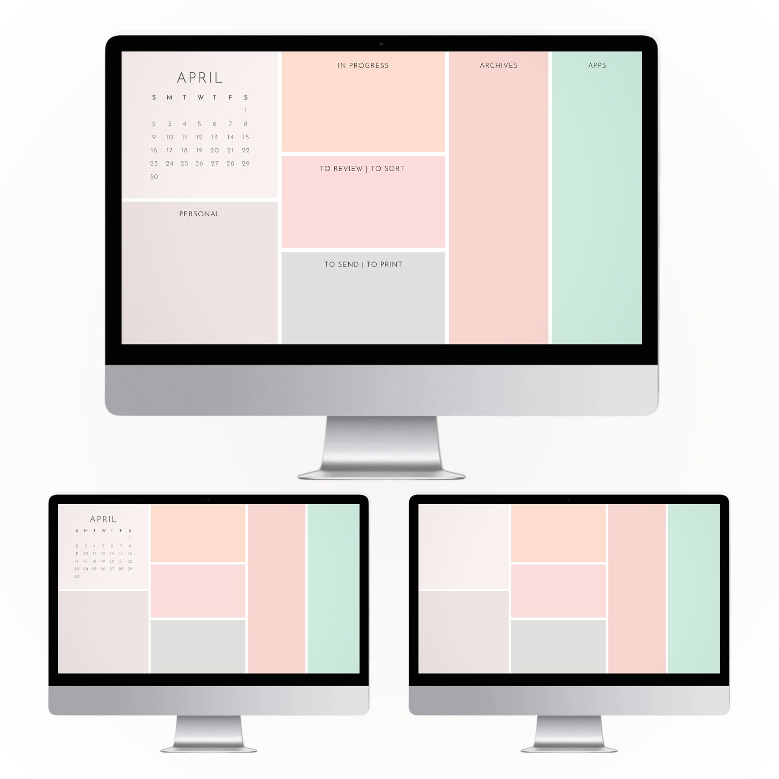 2023-2024 Desktop Wallpaper Organizer, Calendar, Laptop Wallpaper ...