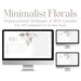 2025 Minimalist Florals Desktop Wallpaper Organizer, Calendar ...