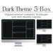 2025 Dark Theme Desktop Organizer Wallpaper, Calendar, Dark, Digital ...
