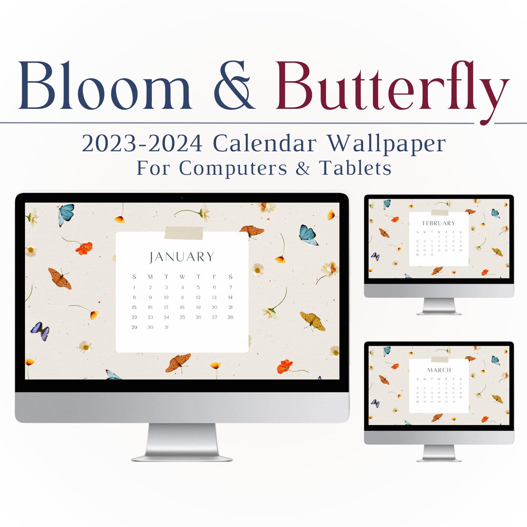 2023-2024 Desktop Wallpaper Background, Calendar Wallpaper, PC, Mac ...