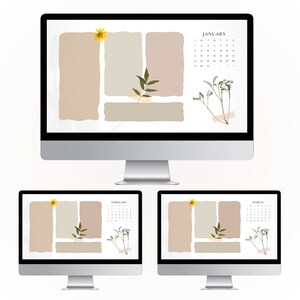 2023-2024 Calendar Wallpaper, Desktop Organizer, Organizational ...