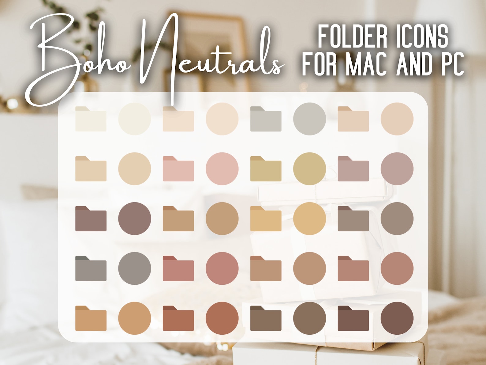 40 Folder Icons for Mac & PC Desktop Folder Icons Macos | Etsy