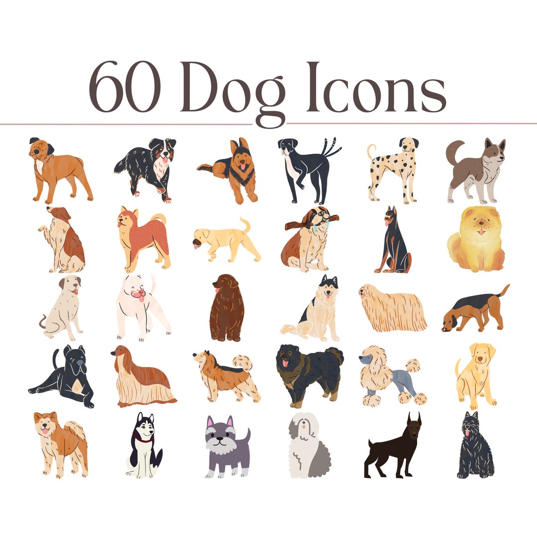 60 Dog Folder Icons for Mac & PC, Folder Icons, File Icons, Mac, PC ...
