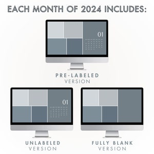 2024 Desktop Wallpaper Organizer and Calendar, Organization Background ...