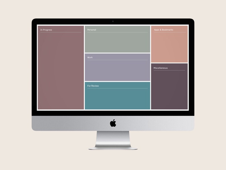 Set of 6 Organizational Desktop Wallpapers Productivity - Etsy