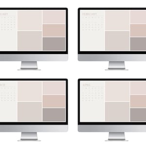 2025 Desktop Wallpaper Organizer Set With 25+ Folders, Elegant Neutrals ...