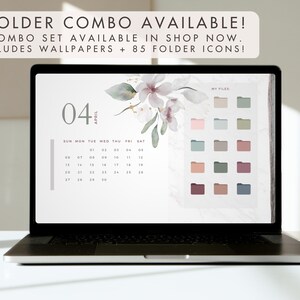 2025 Minimalist Florals Desktop Wallpaper Organizer, Calendar ...