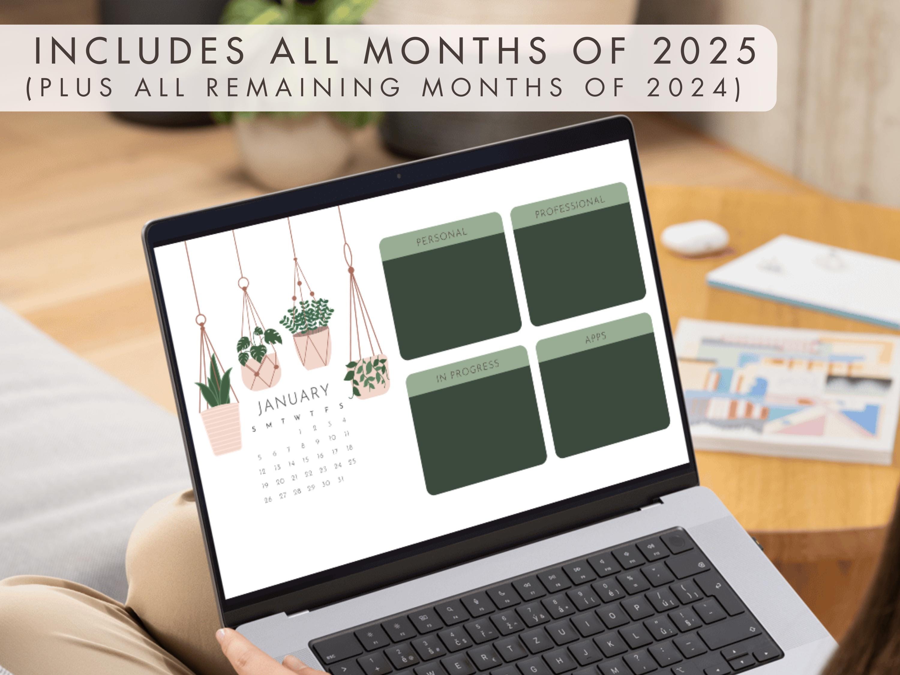 2025 Green Thumb Organizer Wallpaper, 2025 Calendar, Desktop Wallpaper ...