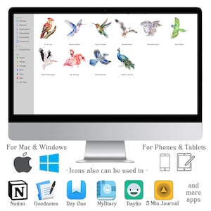 130 Bird Icons, Bundle Pack, Folder Icons, File Icons, Desktop Icons ...