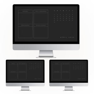 2023-2024 Dark Theme Desktop Wallpaper, Calendar Wallpaper, Sleek, Dark ...