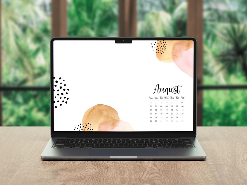 2026 Peaches & Cream, Desktop Wallpaper, Monthly Calendar, Computer ...