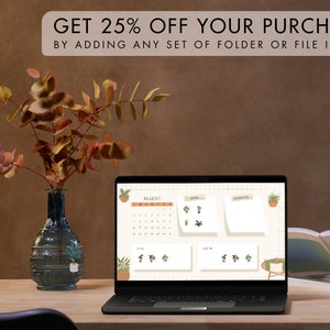 2024 Garden Grid Calendar Wallpaper, Computer Background, Organizer ...