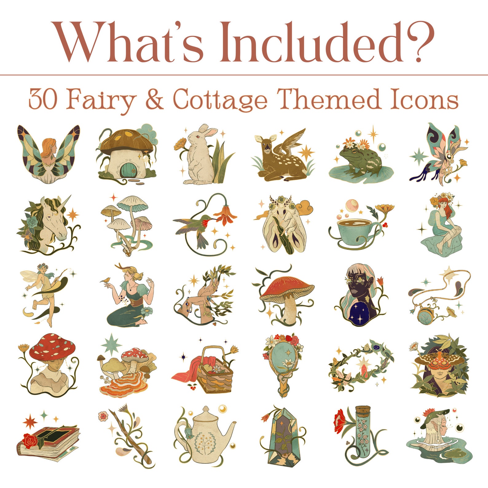 45 Cottagecore Icons, File Icons, Folder Icons, Mac, PC, Windows, Icons ...