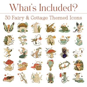 45 Cottagecore Icons, File Icons, Folder Icons, Mac, PC, Windows, Icons ...