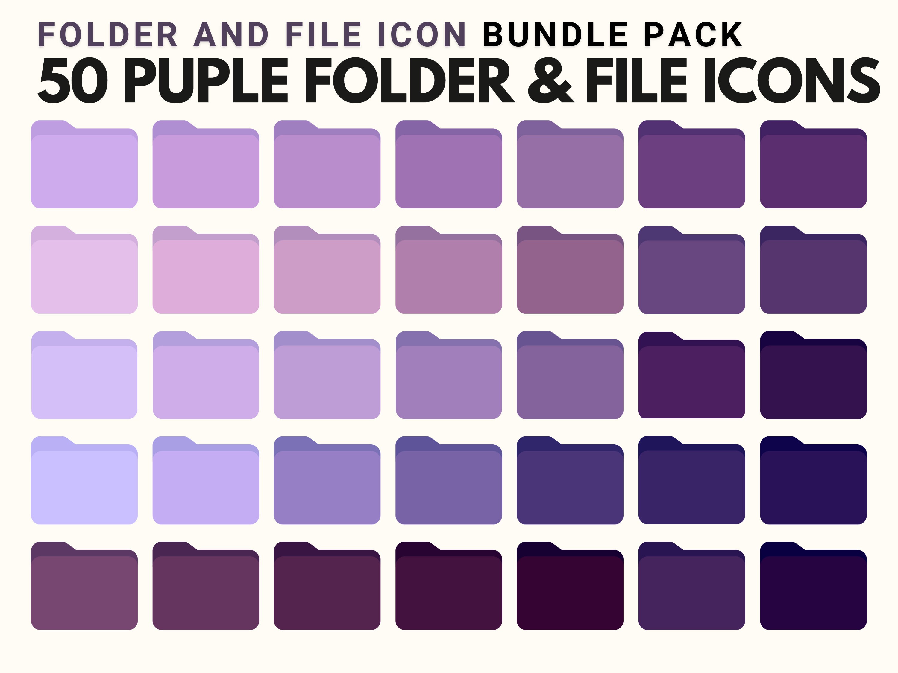 50 Purple Icons, Mac & PC Icons, Desktop Folder Icons, Windows Icons ...