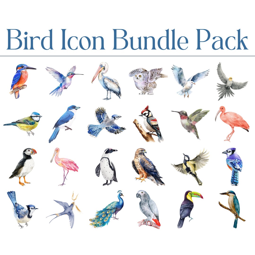 130 Bird Icons, Bundle Pack, Folder Icons, File Icons, Desktop Icons ...