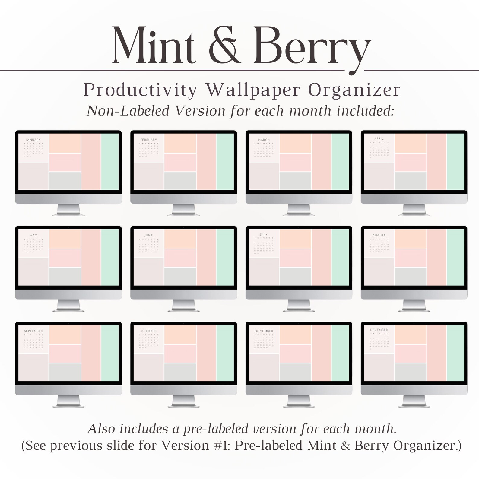 2023-2024 Desktop Wallpaper Organizer, Calendar, Laptop Wallpaper ...