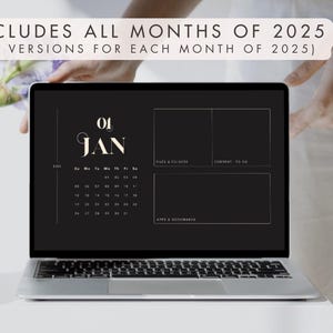 2025 Dark Elegance Desktop Wallpaper, Calendar Background, Minimalist ...