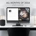 2024 Desktop Calendar Wallpaper, Computer Wallpaper, Background, Mac ...
