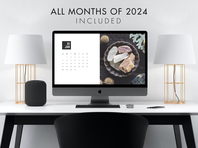 2024 Desktop Calendar Wallpaper Computer Wallpaper Background Mac