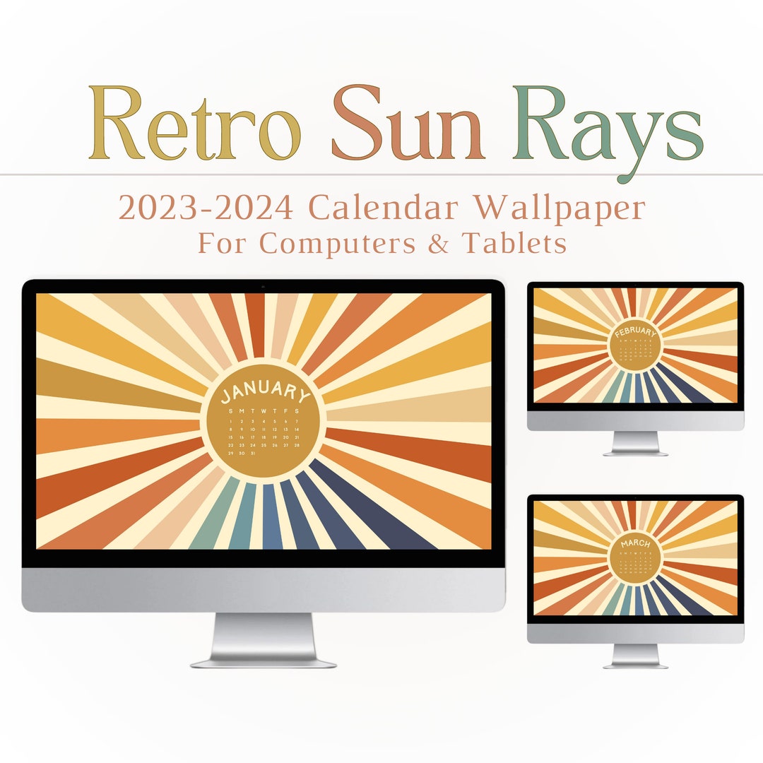 2023-2024 Calendar Wallpaper, Desktop, Laptop, Mac, PC, Windows ...