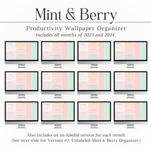 2023-2024 Desktop Wallpaper Organizer, Calendar, Laptop Wallpaper ...