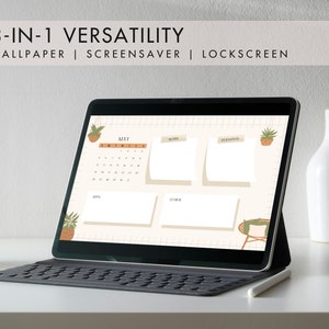 2024 Garden Grid Calendar Wallpaper, Computer Background, Organizer ...