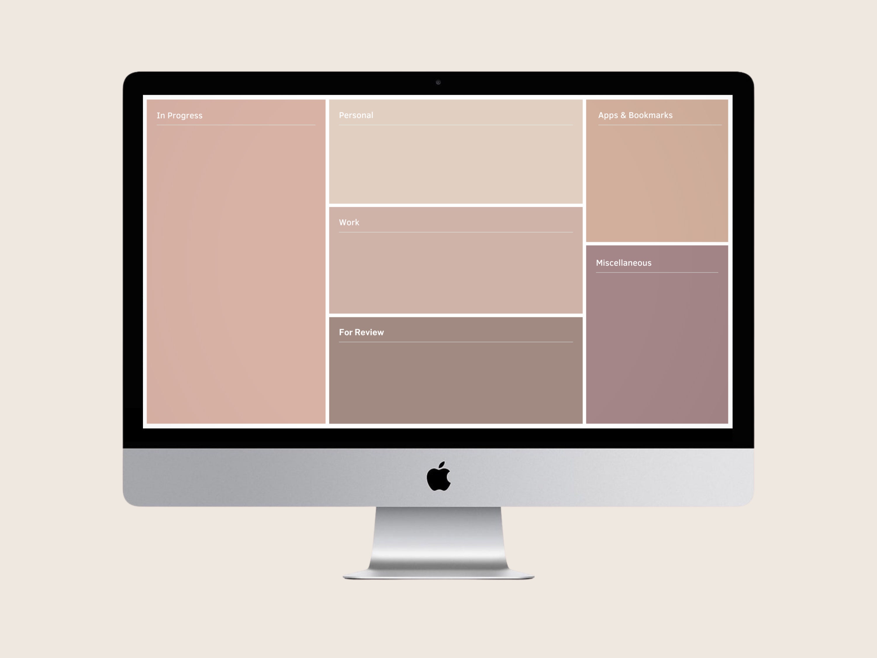 Set of 6 Organizational Desktop Wallpapers Productivity - Etsy