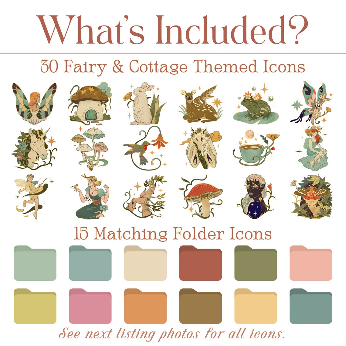 45 Cottagecore Icons, File Icons, Folder Icons, Mac, PC, Windows, Icons ...