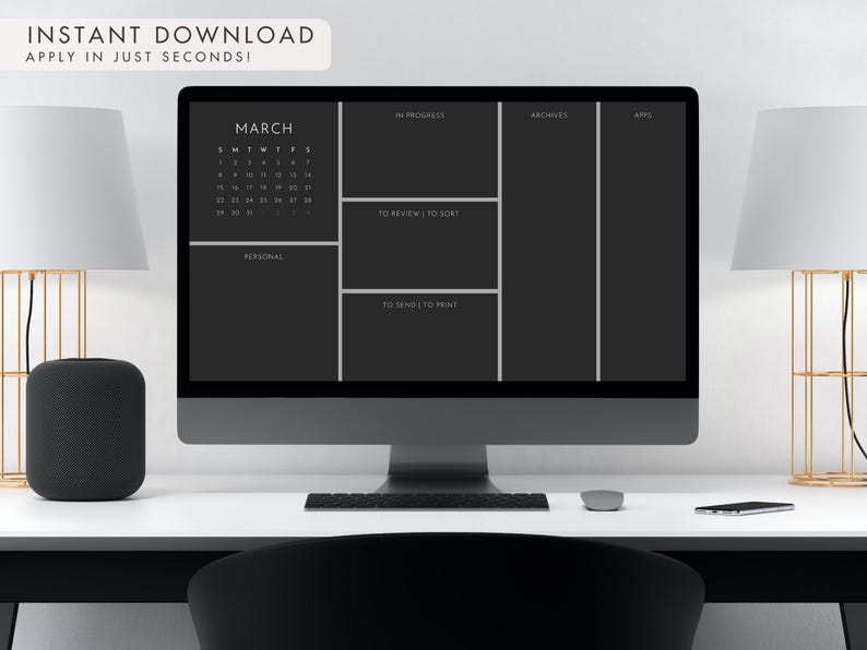 2026 Onyx Organizer, Desktop Wallpaper, Computer Background, Calendar ...